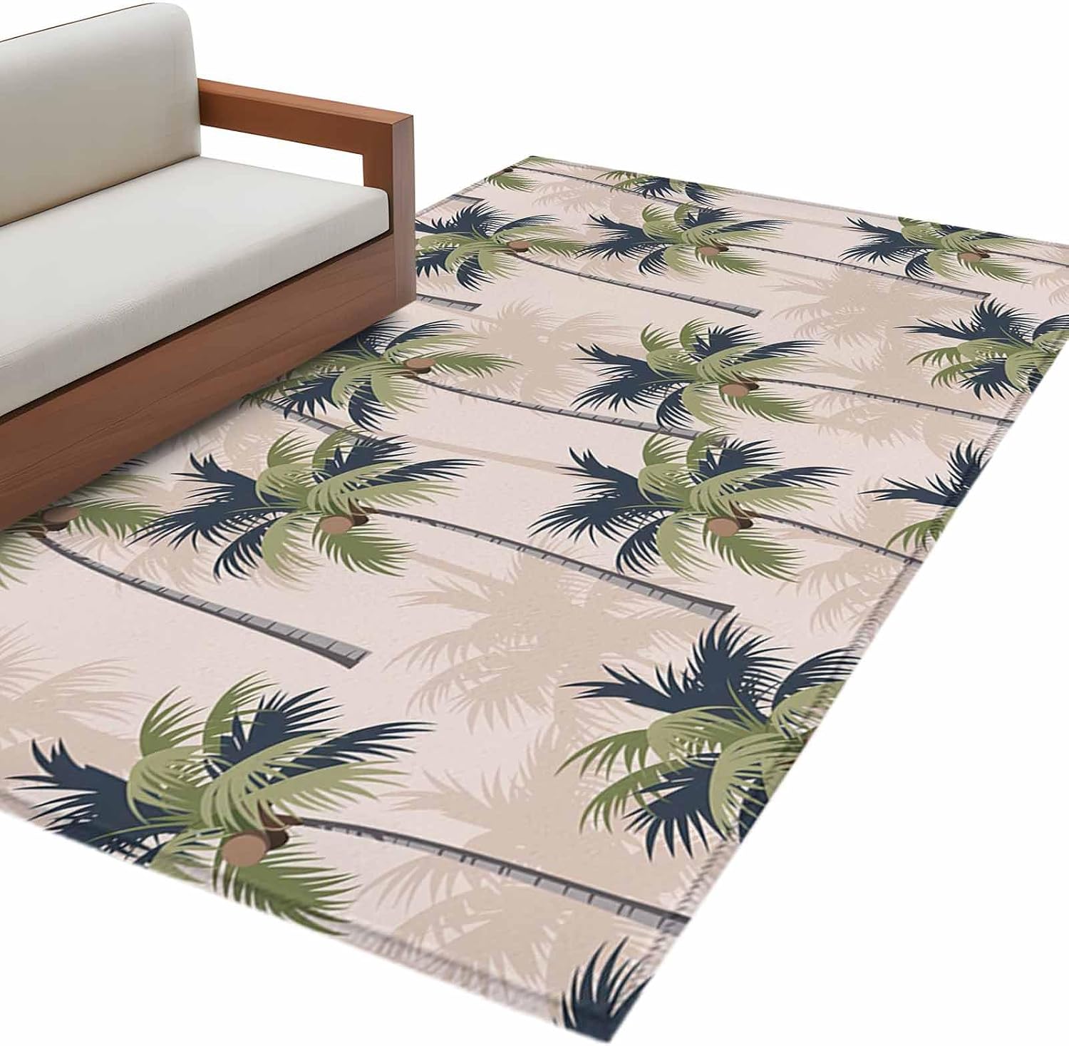 Amazon.com: Palm Tree Area Rug 3x5 FT, Non Slip Entryway Bedside Carpet ...