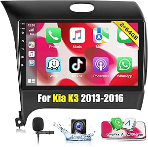 Amazon.com: Podofo Car Stereo for Kia Cerato K3 Forte 2013 2014 2015 2016 with Apple CarPlay ...