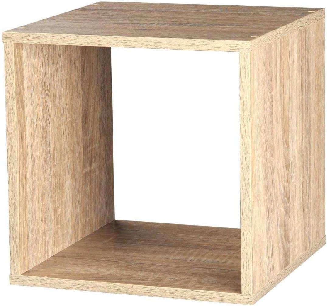 Wood Bookcase - Cube Shelving Unit (or 2, 3, 4 Tier) - Wooden ...