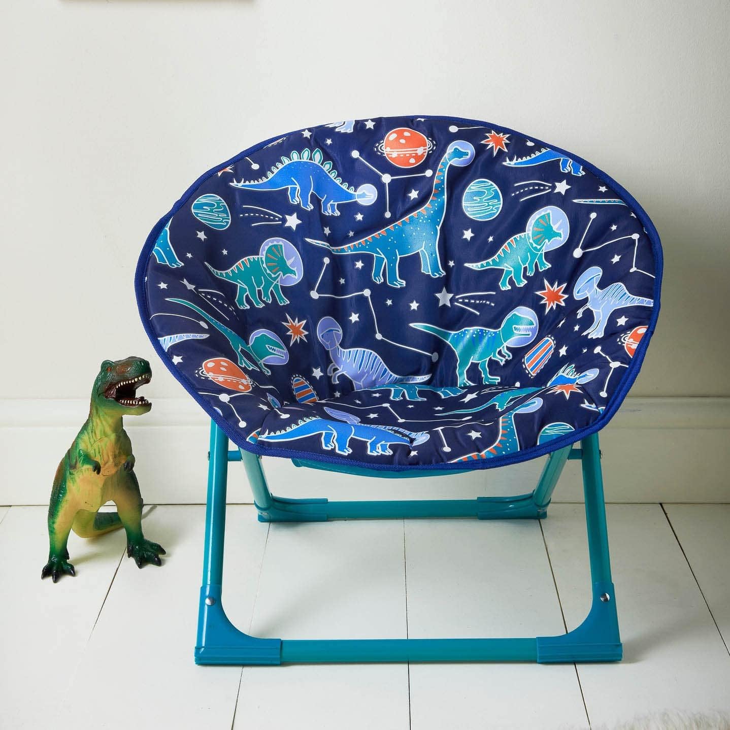 Biznest Kids Foldable Glow in the Dark Blue Moon Chair Beautiful Kids ...