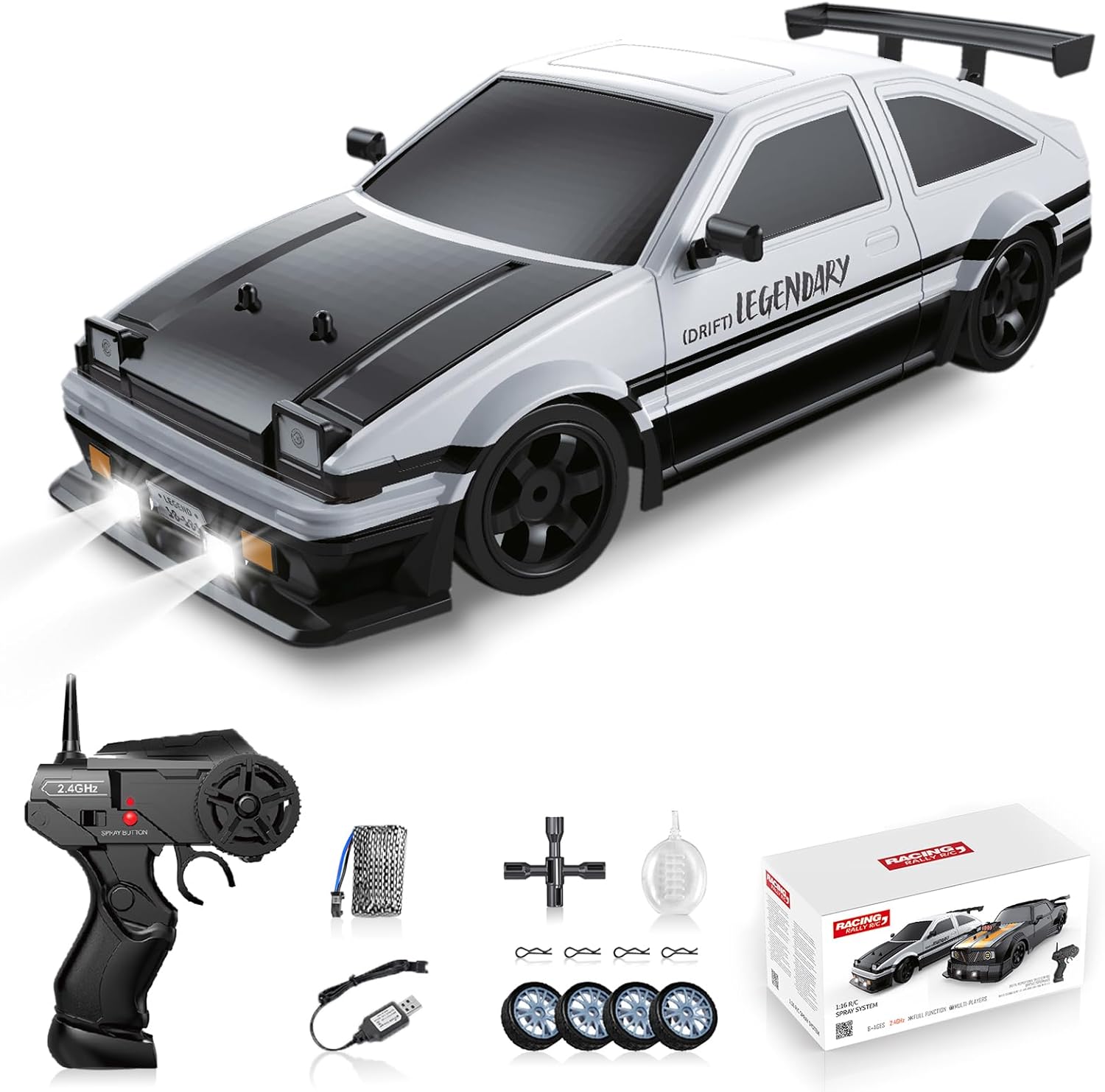 Amazon.com: Sakeye Remote Control Car RC Drift Car for Adults, 1/16 2 ...