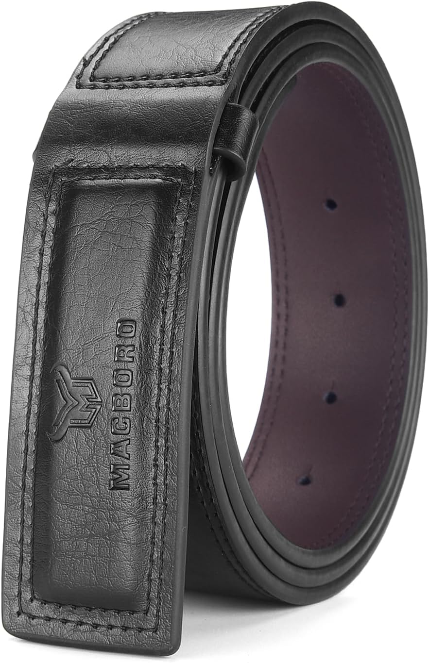 Amazon.com: MACBORO Mechanic Belts for Men No Scratch Buckleless Belt ...