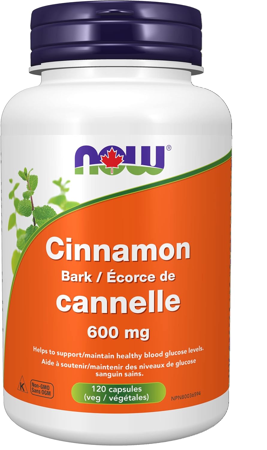 NOW Supplements Cinnamon 600mg Capsules, 120 Count : Amazon.ca: Health ...