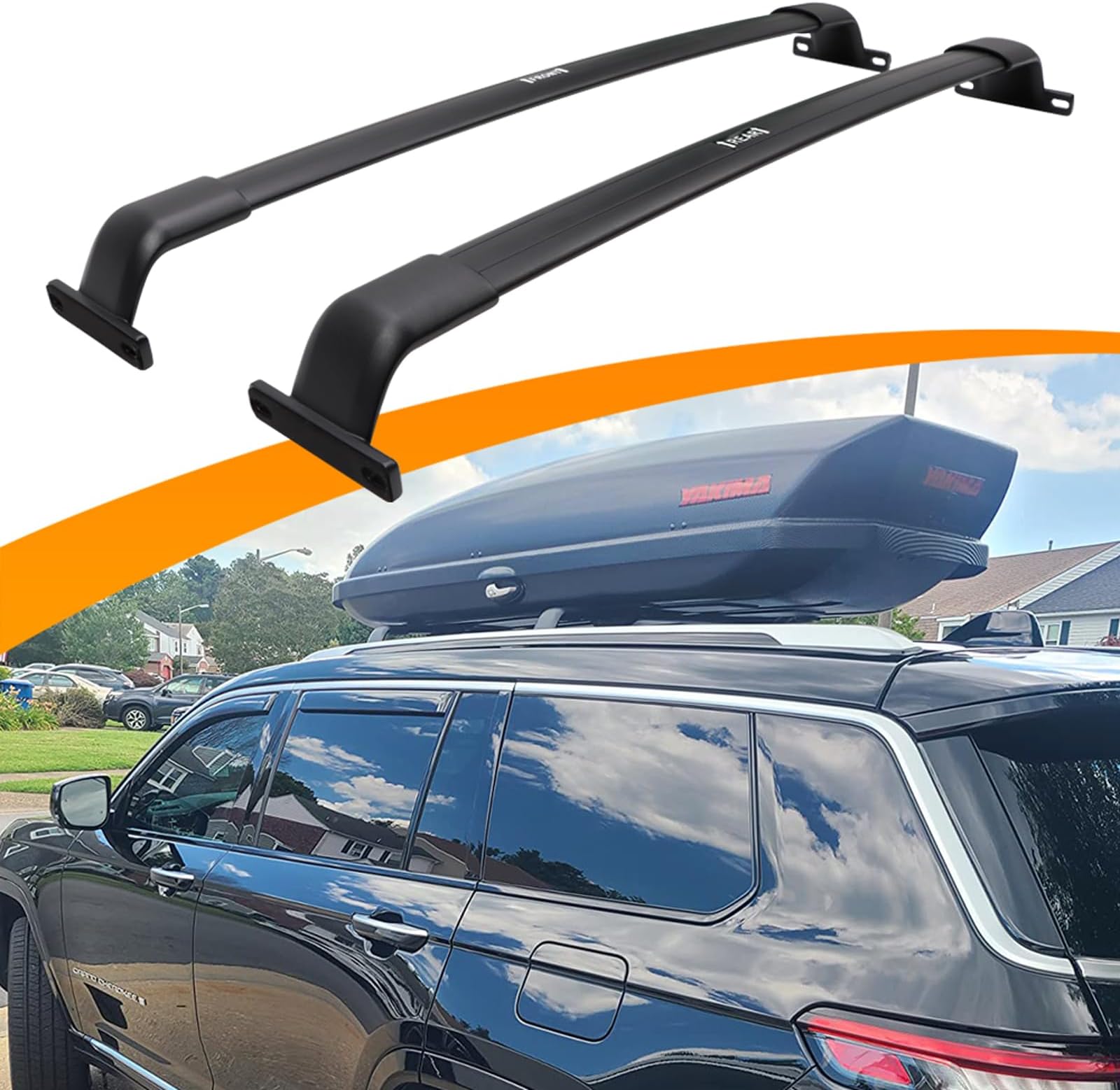 Amazon.com: Snailfly Crossbar Fit for Jeep Grand Cherokee L 2021-2025 ...