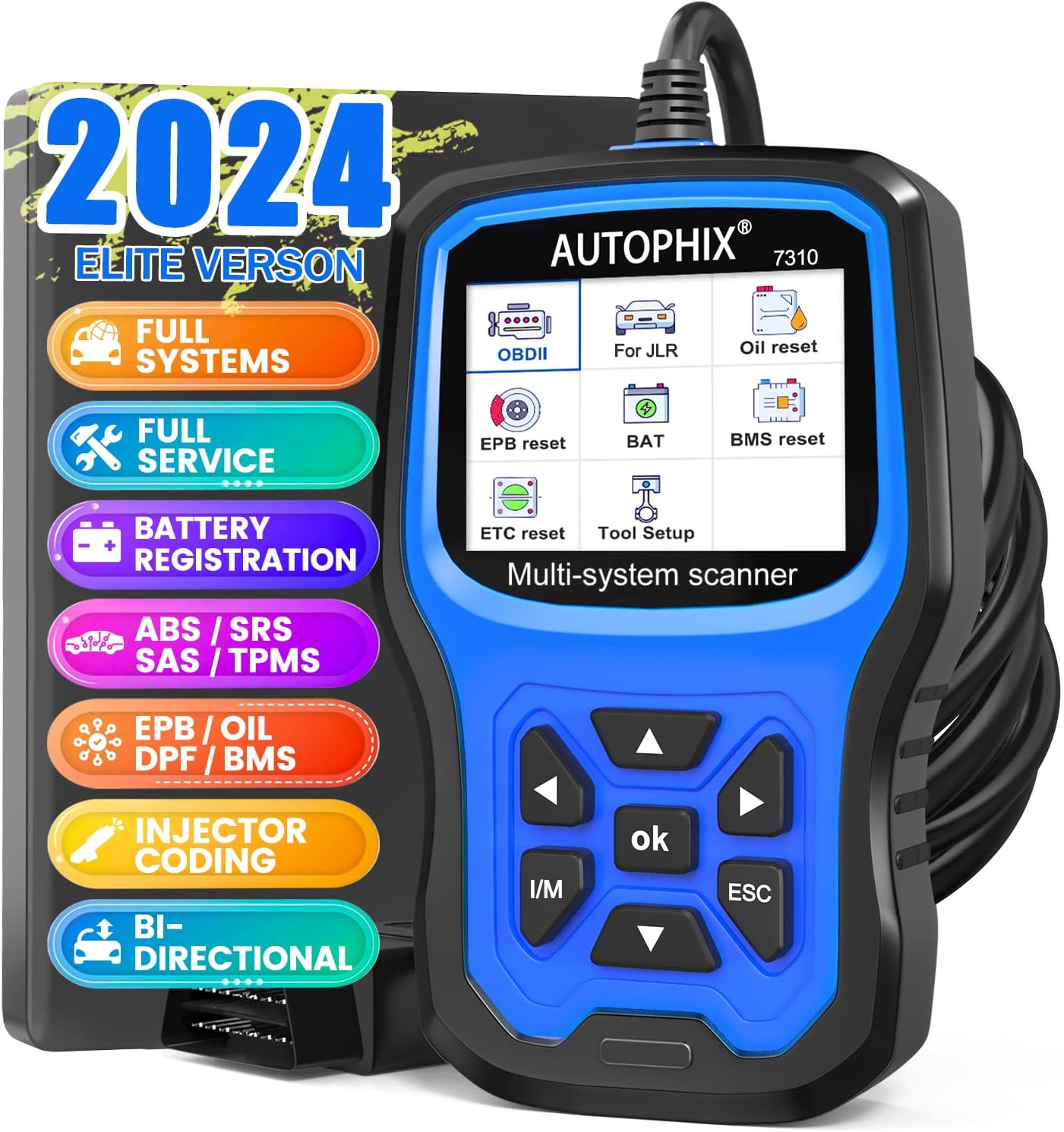 Amazon.com: AUTOPHIX 7310 Full Systems Diagnostic Scan Tool Compatible ...