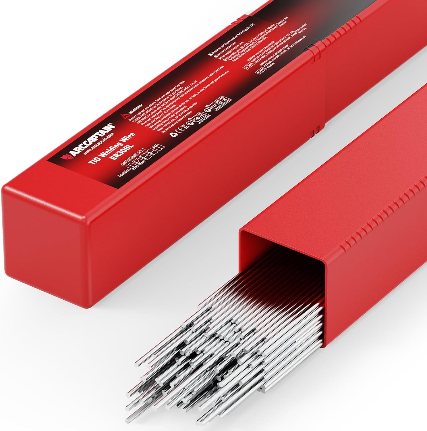 ARCCAPTAIN Stainless Steel TIG Welding Rod ER308L TIG Filler Rod, 1/8" x 16" 5LB - Amazon.com