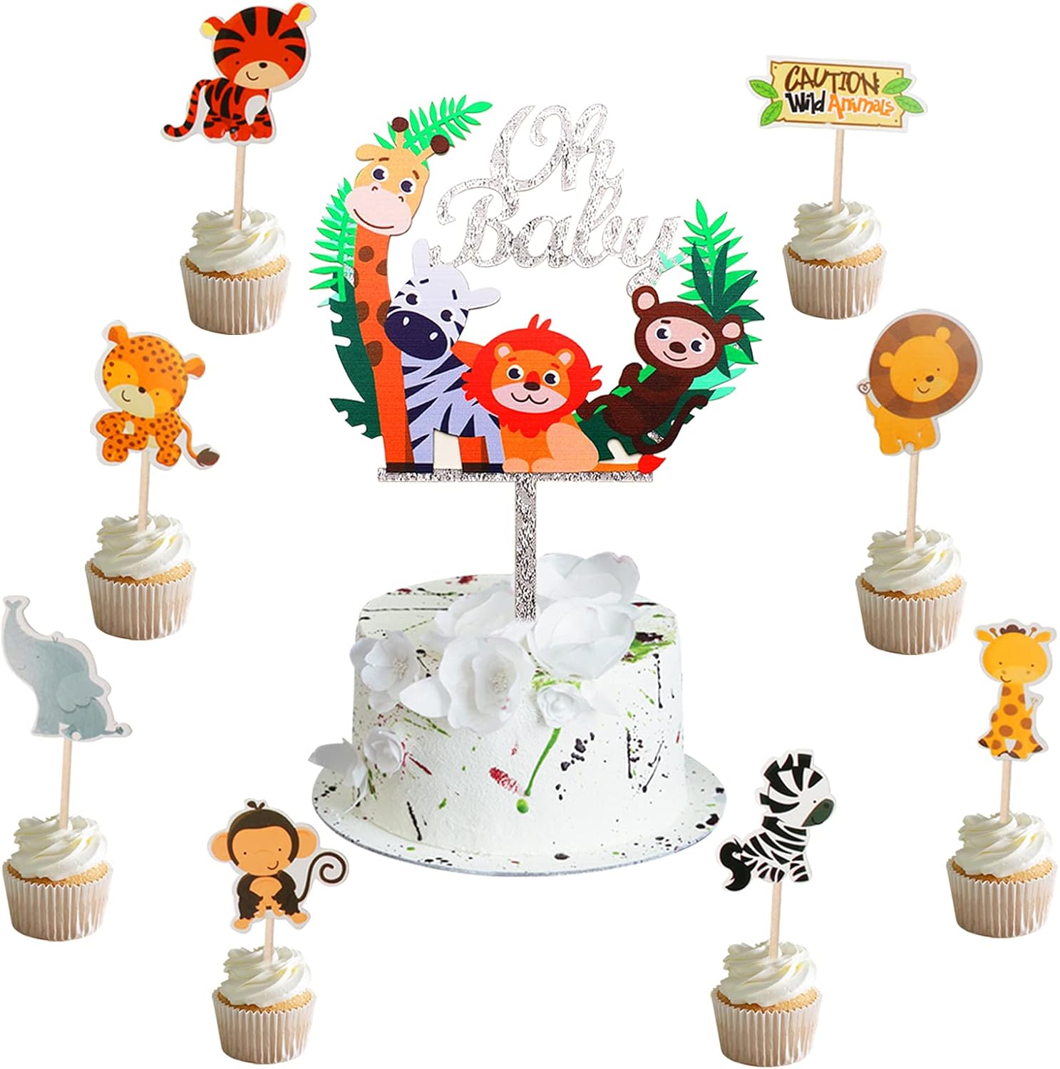 Oh Baby – Decoración para tartas de animales de dibujos animados ...