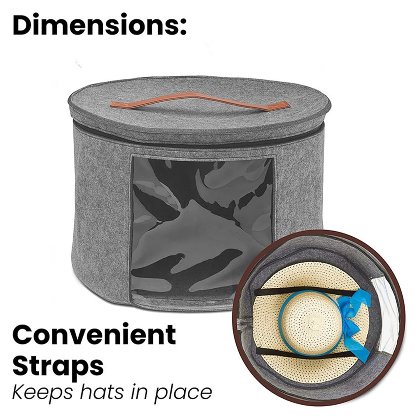 Hat Boxes Hat Box,Hat Storage Box,Stackable Round Brim Hats Organizer ...