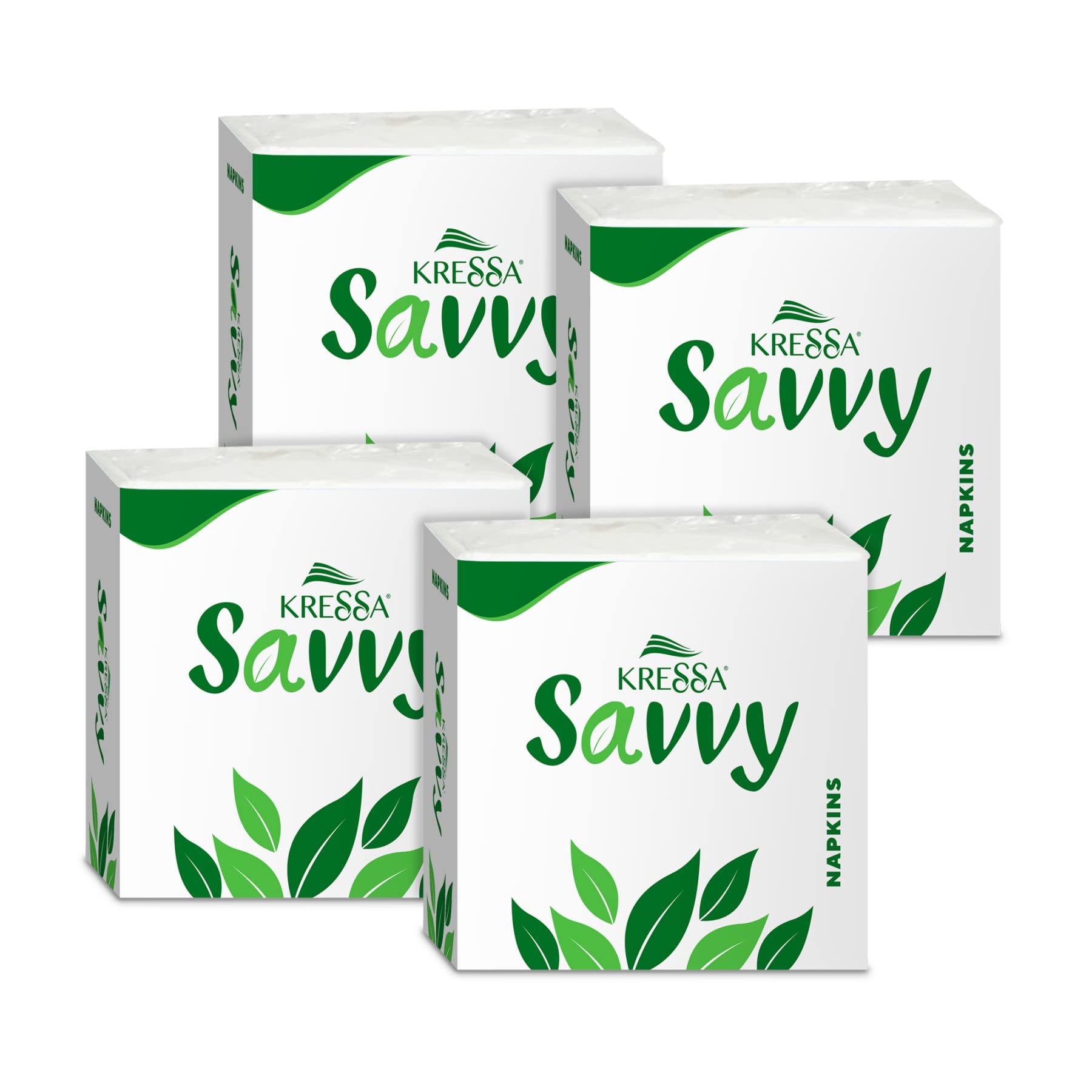 Kressa Savvy Tissue Paper Napkins 1 Ply | 80 X 4 (320 Pulls) (Pack of 4 ...