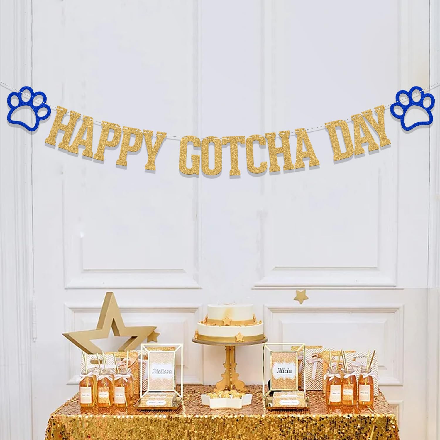 Snapklik.com : Happy Gotcha Day Banner, Pet Adoption Party Decorations ...