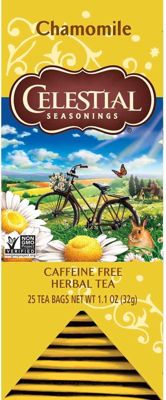 Amazon.com: Celestial Seasonings Herbal Tea, Chamomile, 25 Count (Pack ...