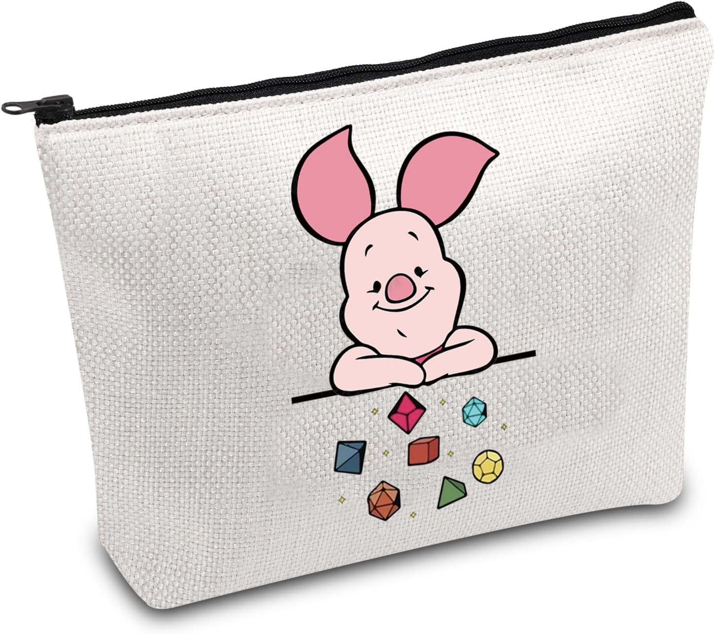 Amazon.com: FOTAP Piglet Throwing Dice Makeup Bag DnD Dungeon Master Zipper Bag Gamer Dice ...