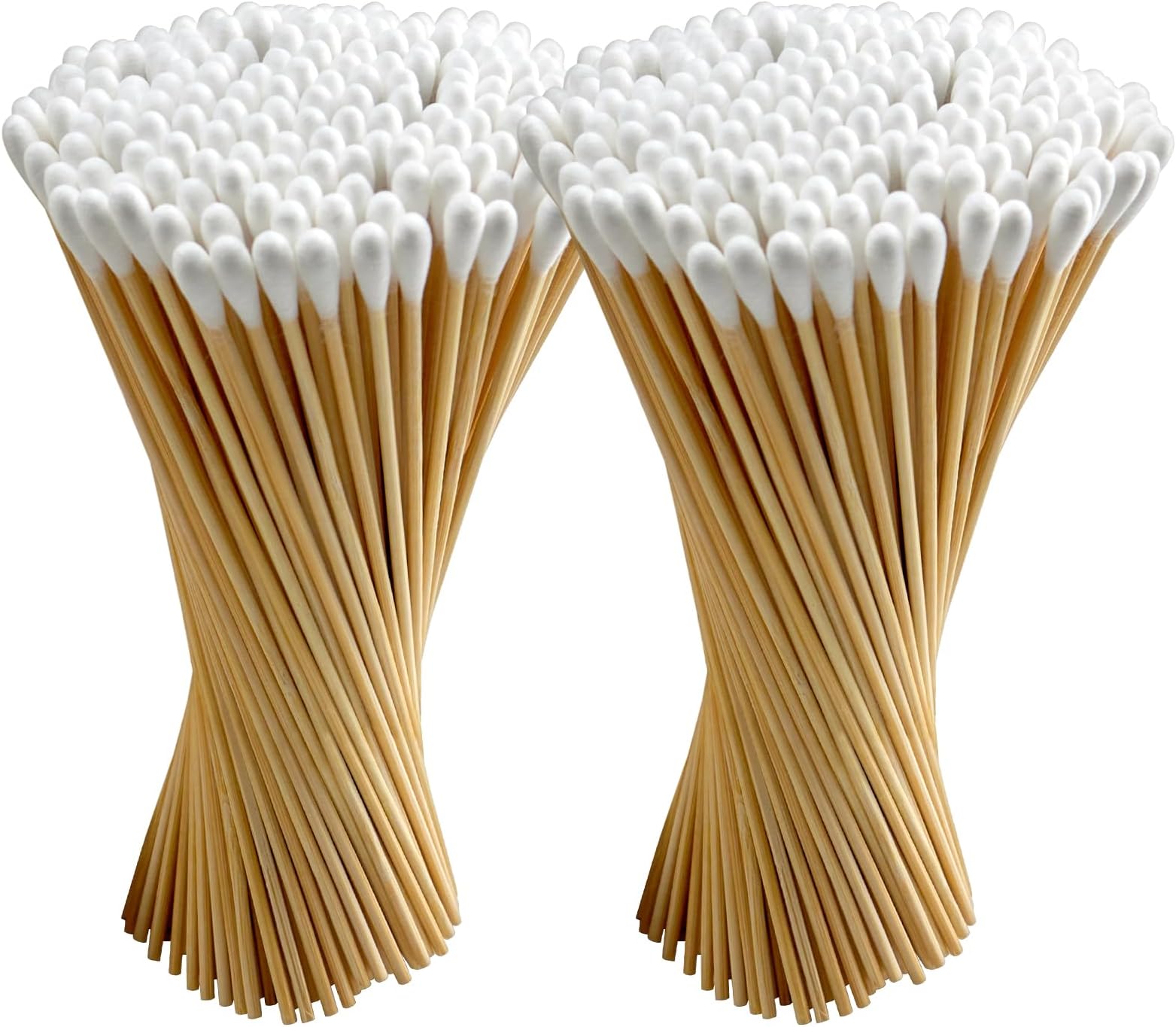 Amazon.com : 200 Count Long Cotton Swabs, 6" Sturdy Cotton Swabs with ...