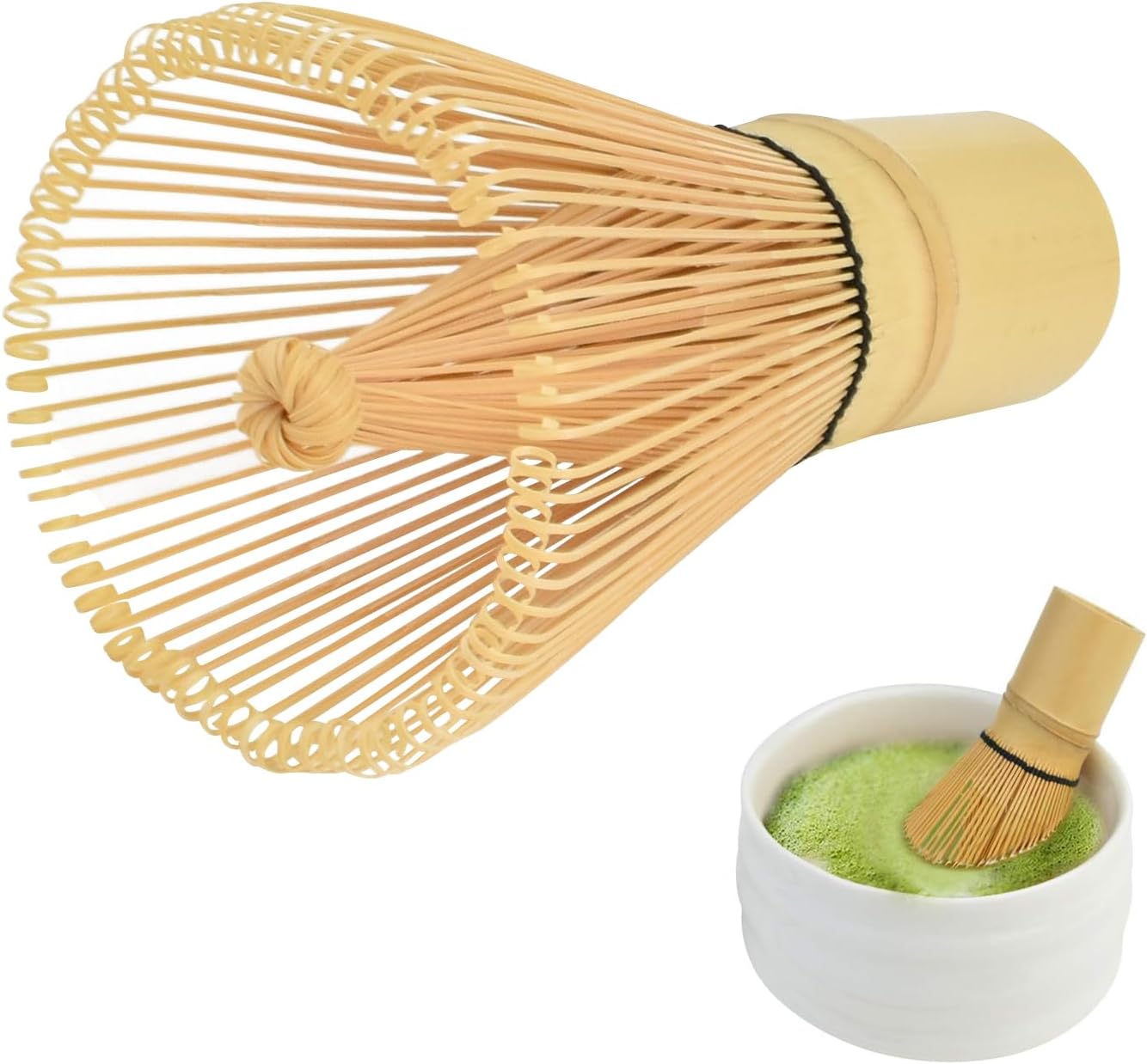 100 Prongs Fruste per Matcha Bambu, Fruste di Bamboo per Tè Cerimonia ...
