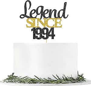 Amazon.com: Legend Since 1994 Cake Topper,Happy 30th Birthday Cake ...
