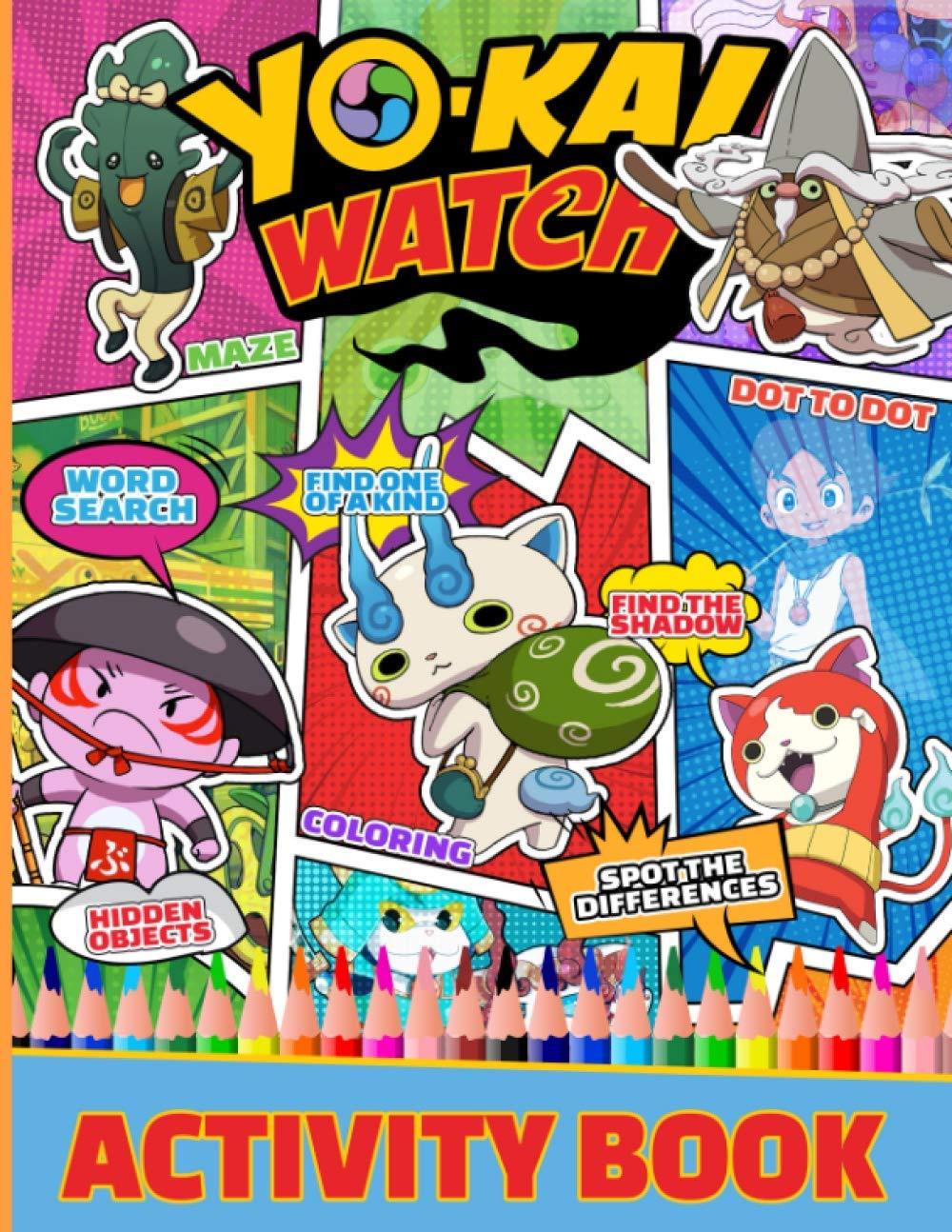 Buy Yo-kai Watch Activity Book: Stress Relieving Hidden Objects, Spot ...