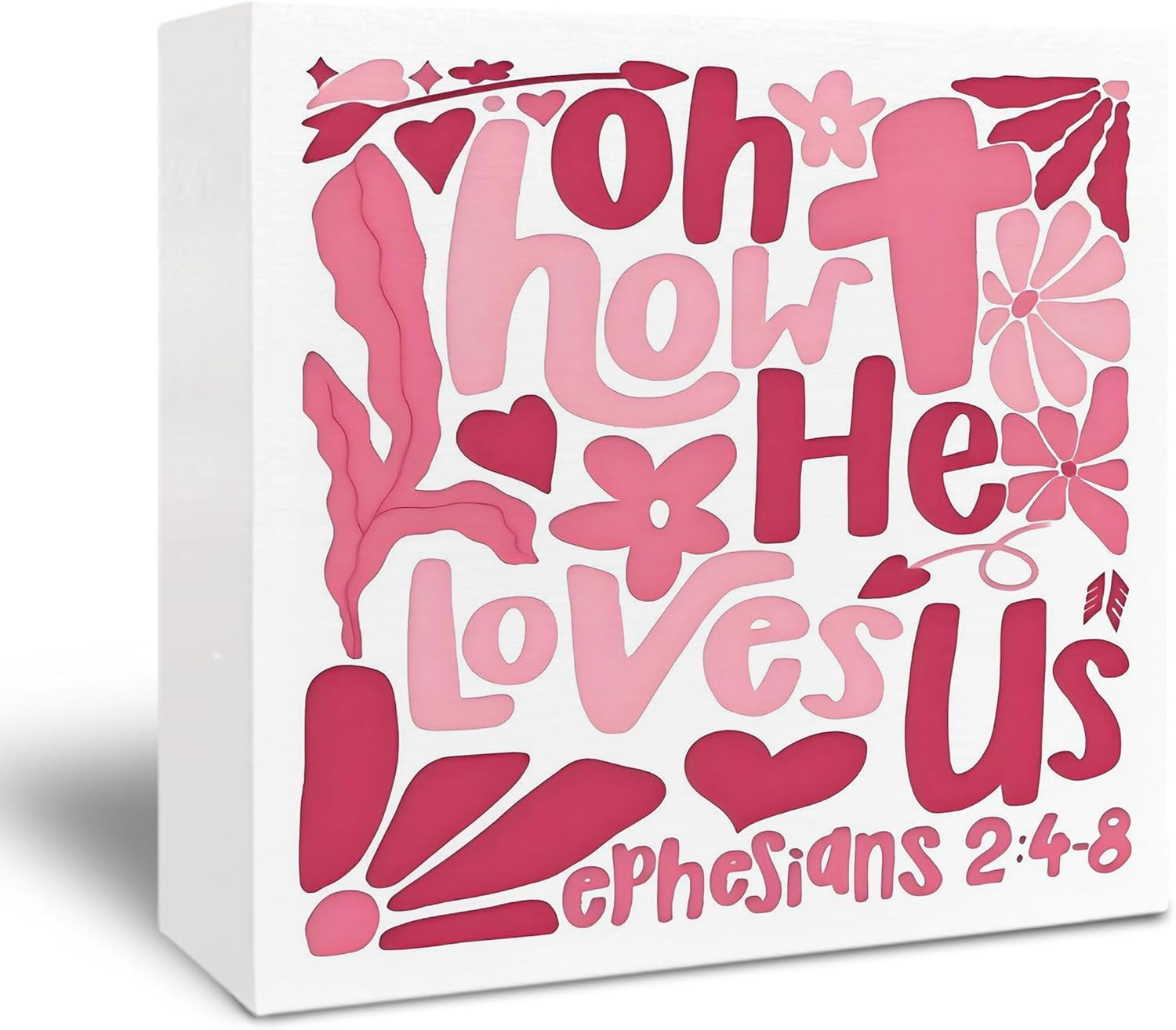 Amazon.com: Kneaotoaji Christian Valentines Day Sign - Valentines Day ...