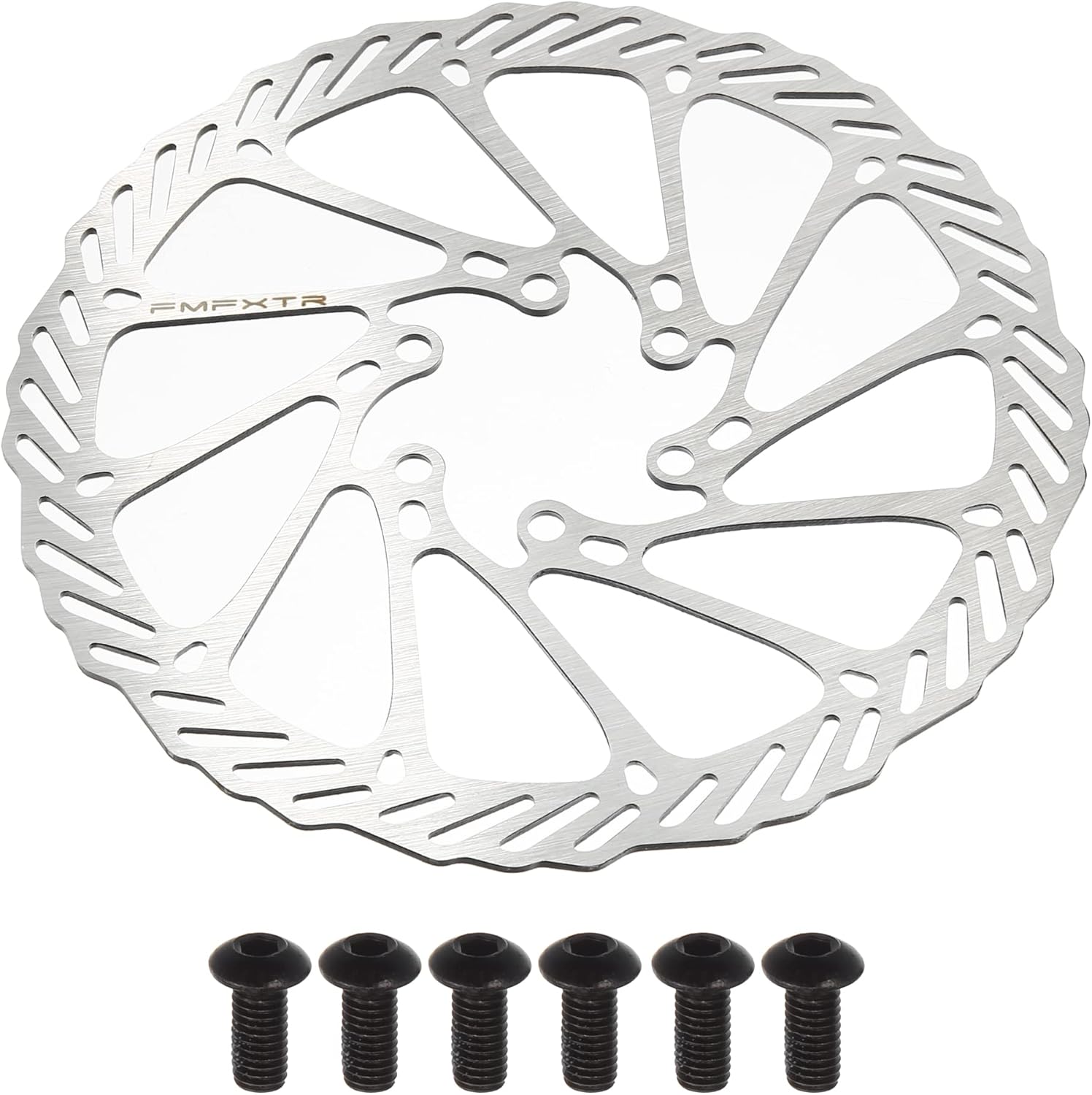 Amazon.com: X AUTOHAUX 160mm Bike Floating Disc Brake Rotor Steel ...