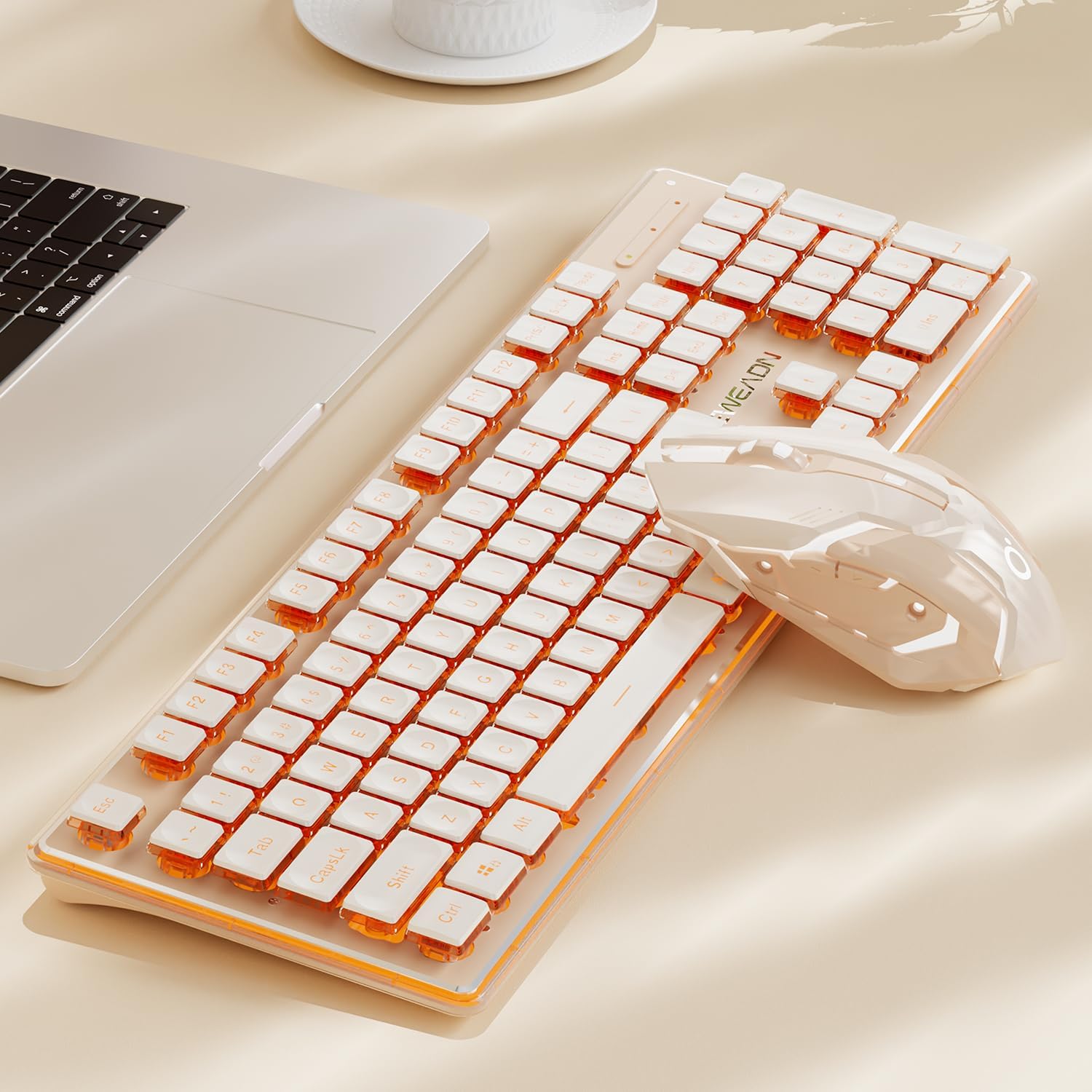 Amazon.com: Rechargeable Keyboard and Mouse Wireless,USB Fast Charging ...