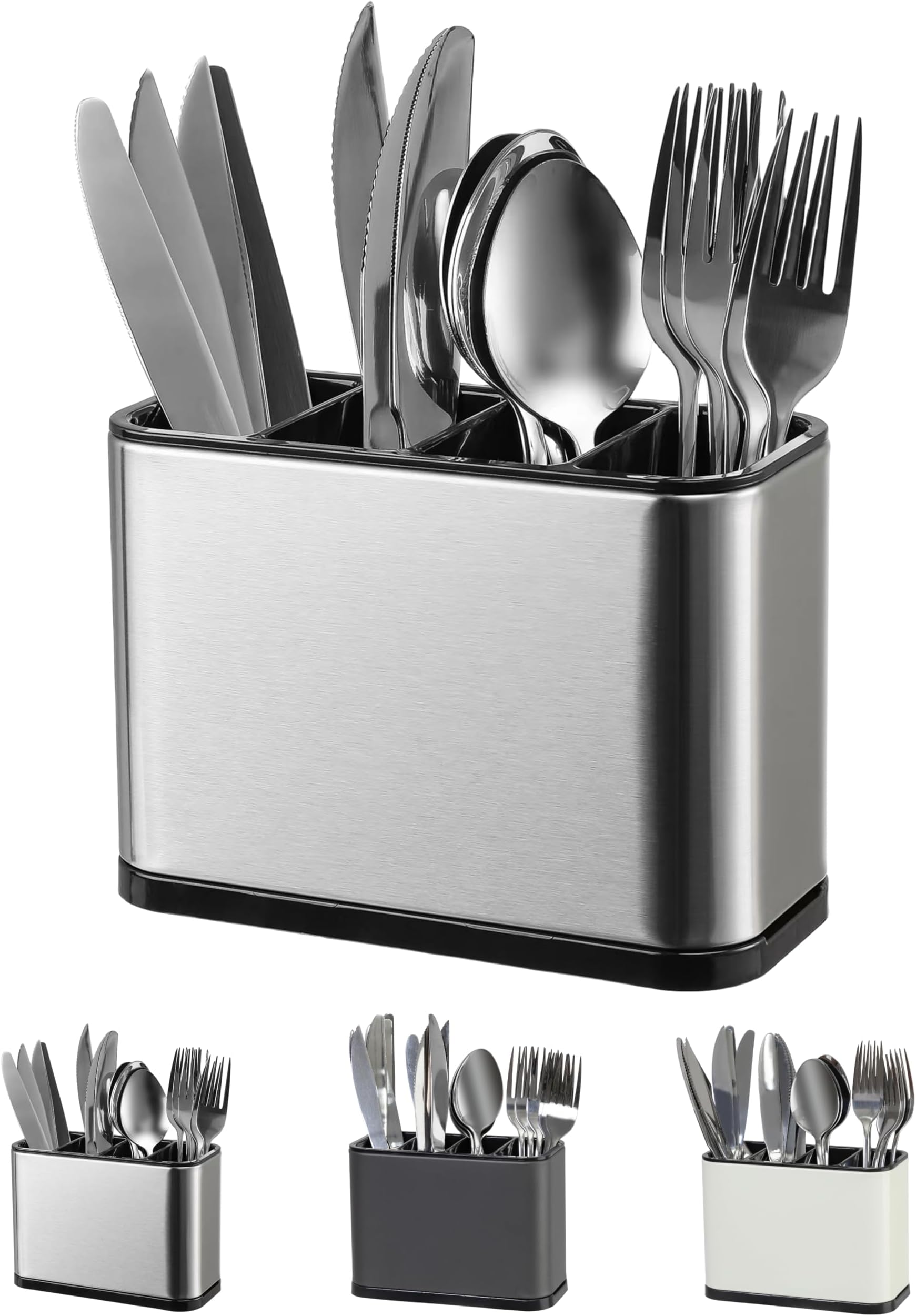 Amazon.com - Jaugufiy Kitchen Cutlery Drainer Utensil Holder Cutlery ...