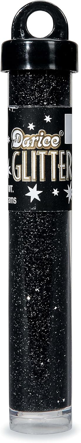Darice Tubo de Glitter de 2,12 L, Preto | Amazon.com.br