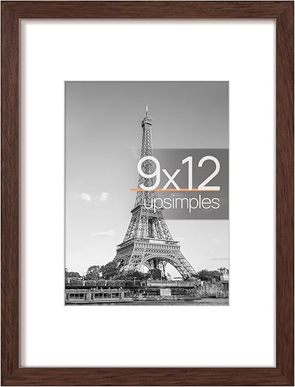 Amazon.com - upsimples 9x12 Picture Frame, Display Pictures 6x8 with ...