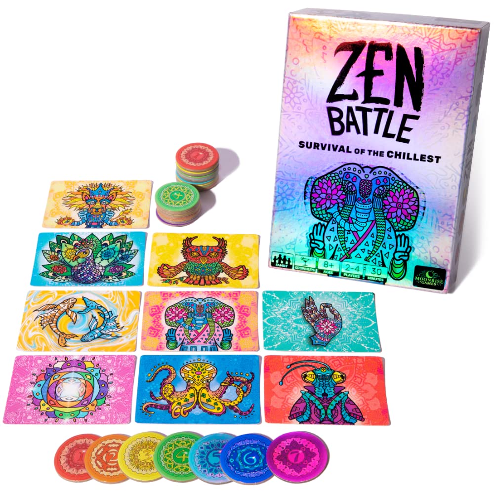 Amazon.com: ZEN BATTLE Card Game Survival of the Chillest | Family ...