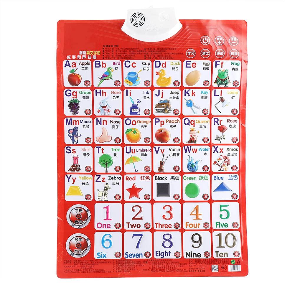 Fruits Vegetables Non Toxic Sound Chart Toys Kids Sound Wall ...
