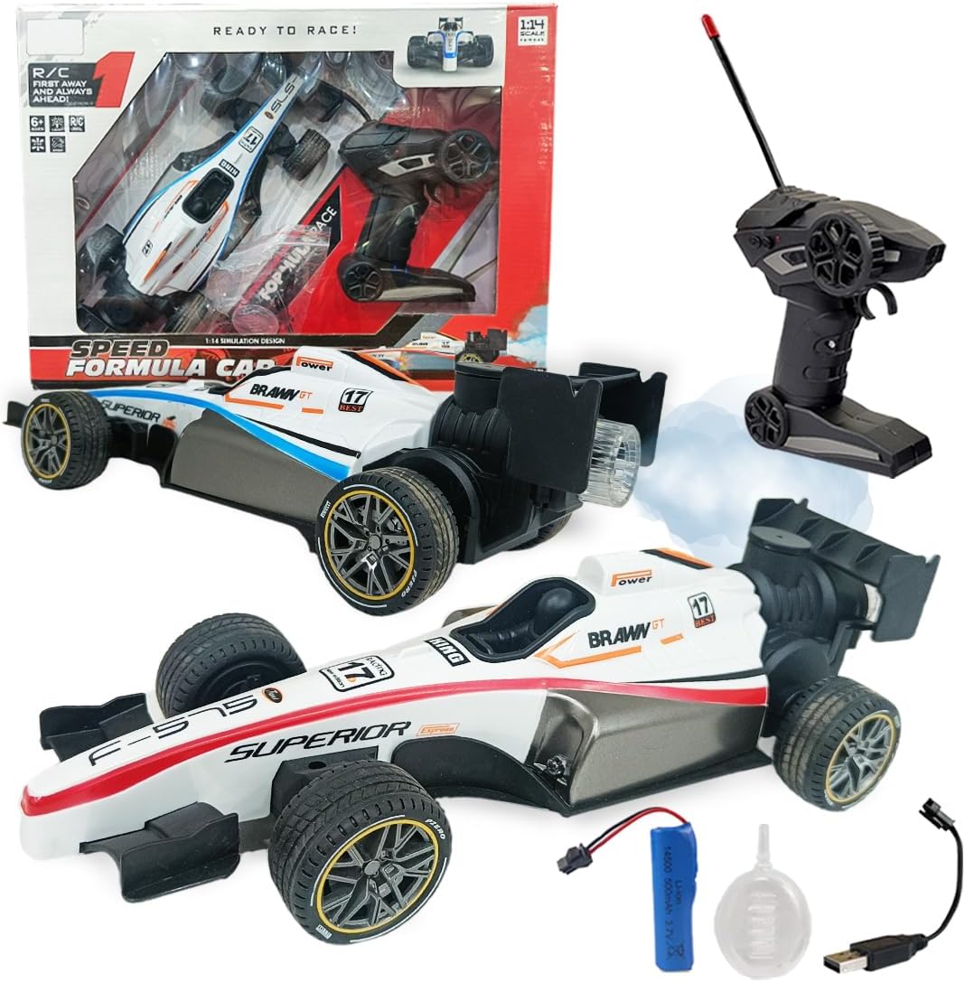 Toyshine F1 Fast RC Drift Car, Remote Control Car LED Lights 4WD 2.4GHz ...