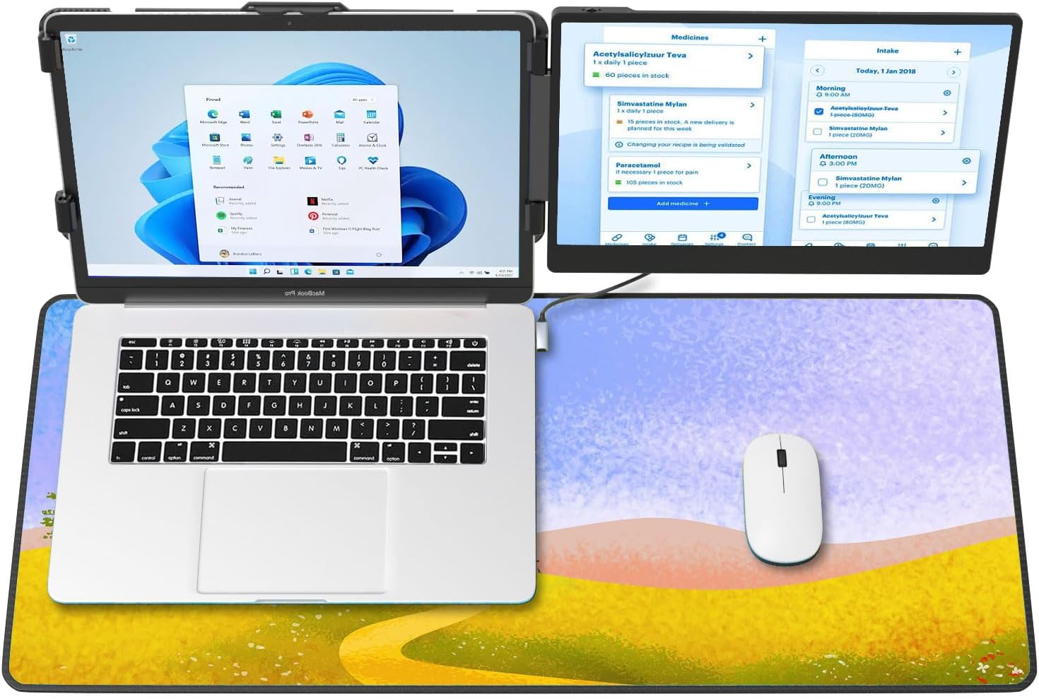 Portable Monitor for Laptop Screen Extender Laptop -V2 : Amazon.co.uk ...