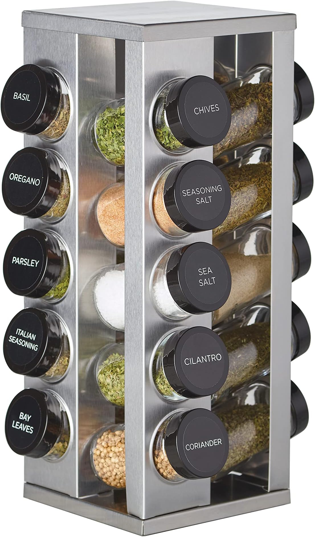 Amazon.com: Kamenstein 20 Jar Heritage Revolving Countertop Spice Rack ...