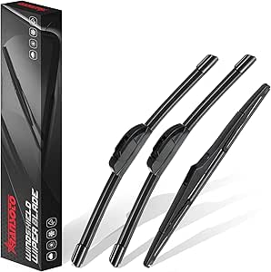 Amazon.com: RANSOTO 15"+15" Front Windshield Wipers With 13" Rear Wiper Blade Compatible With ...