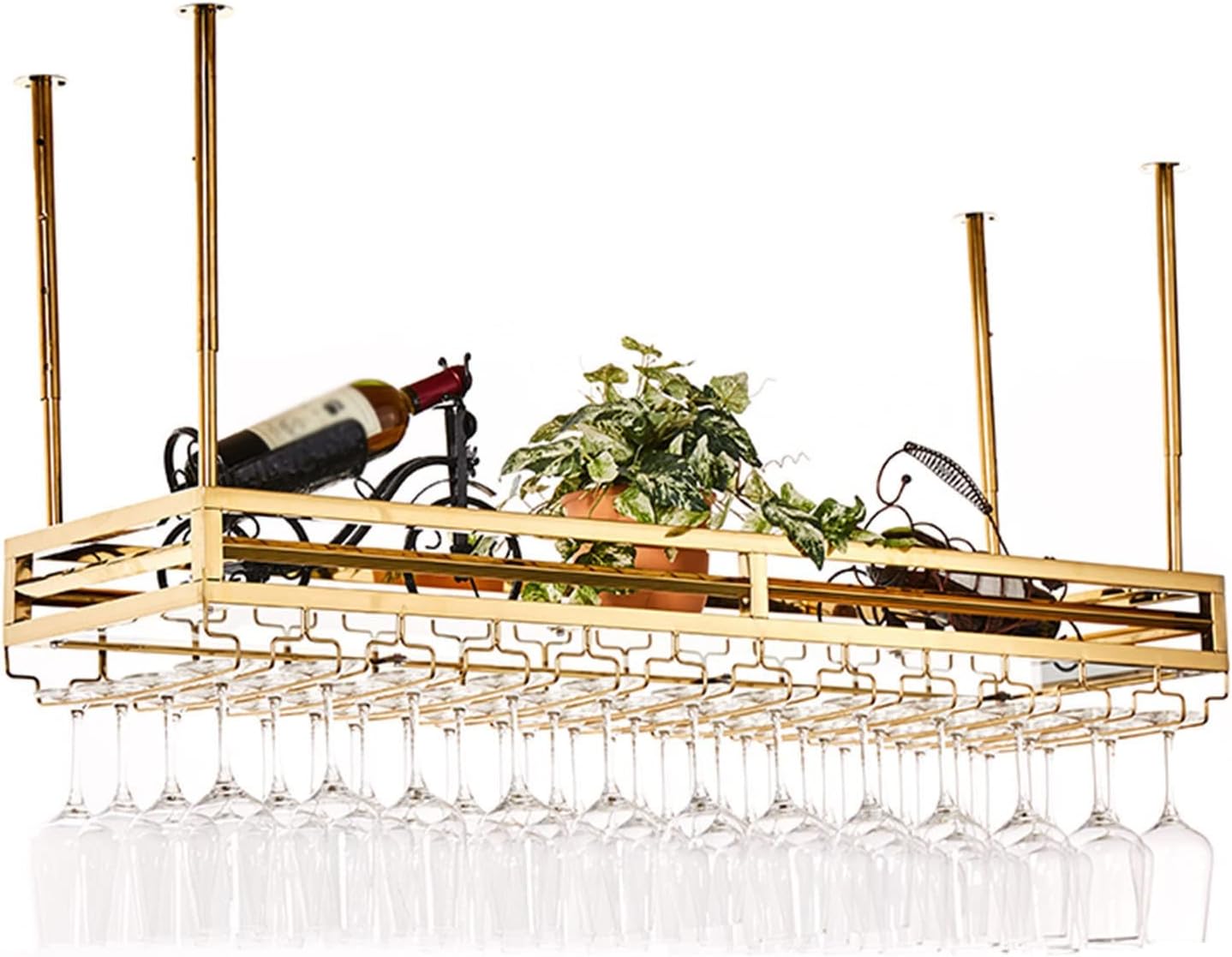 Amazon.com: PichaPichaBang Creative Wine Racks Hanging from The Ceiling ...