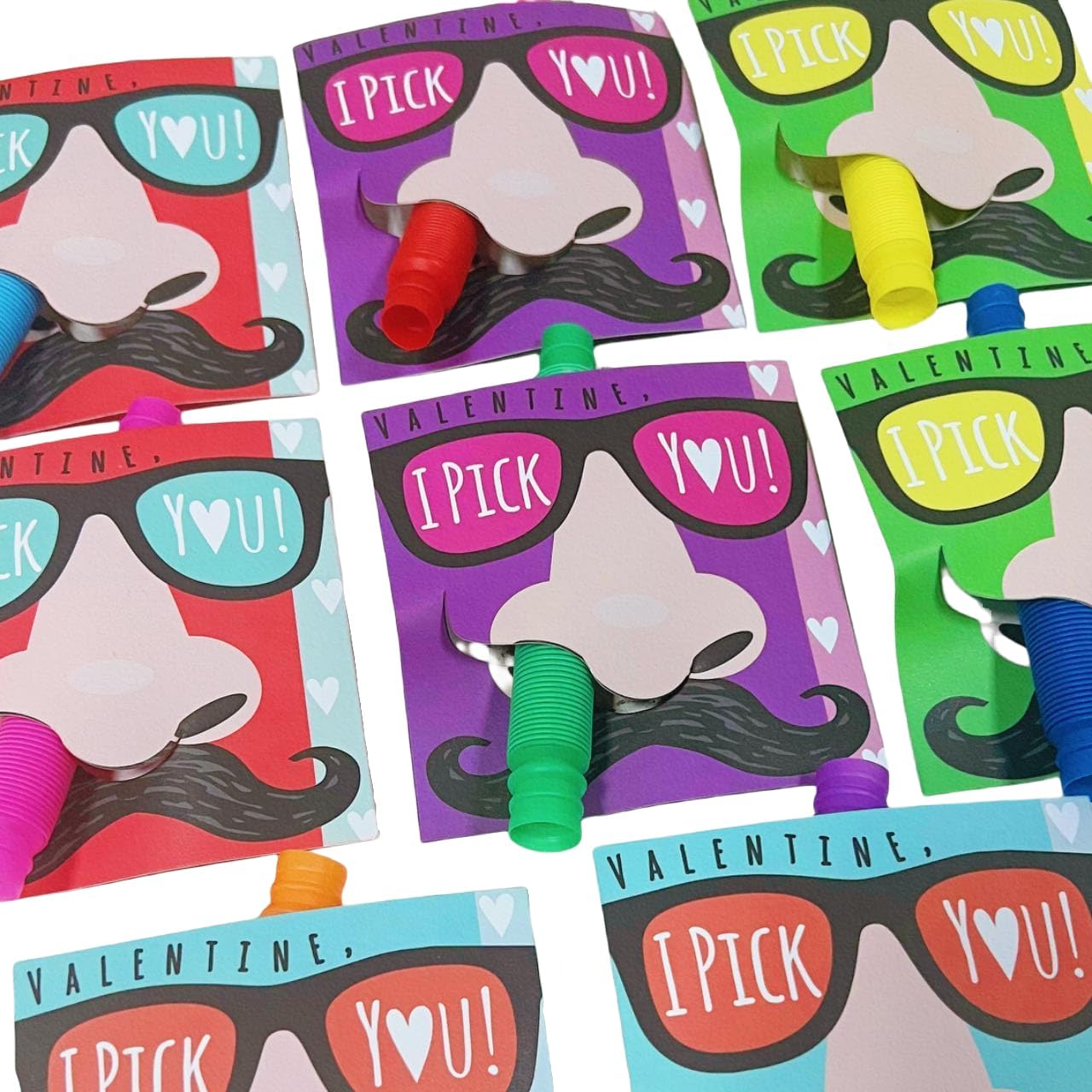 Amazon.com: RAYBITU Valentines Day Gifts Set for Children, 8 PCS Nose ...