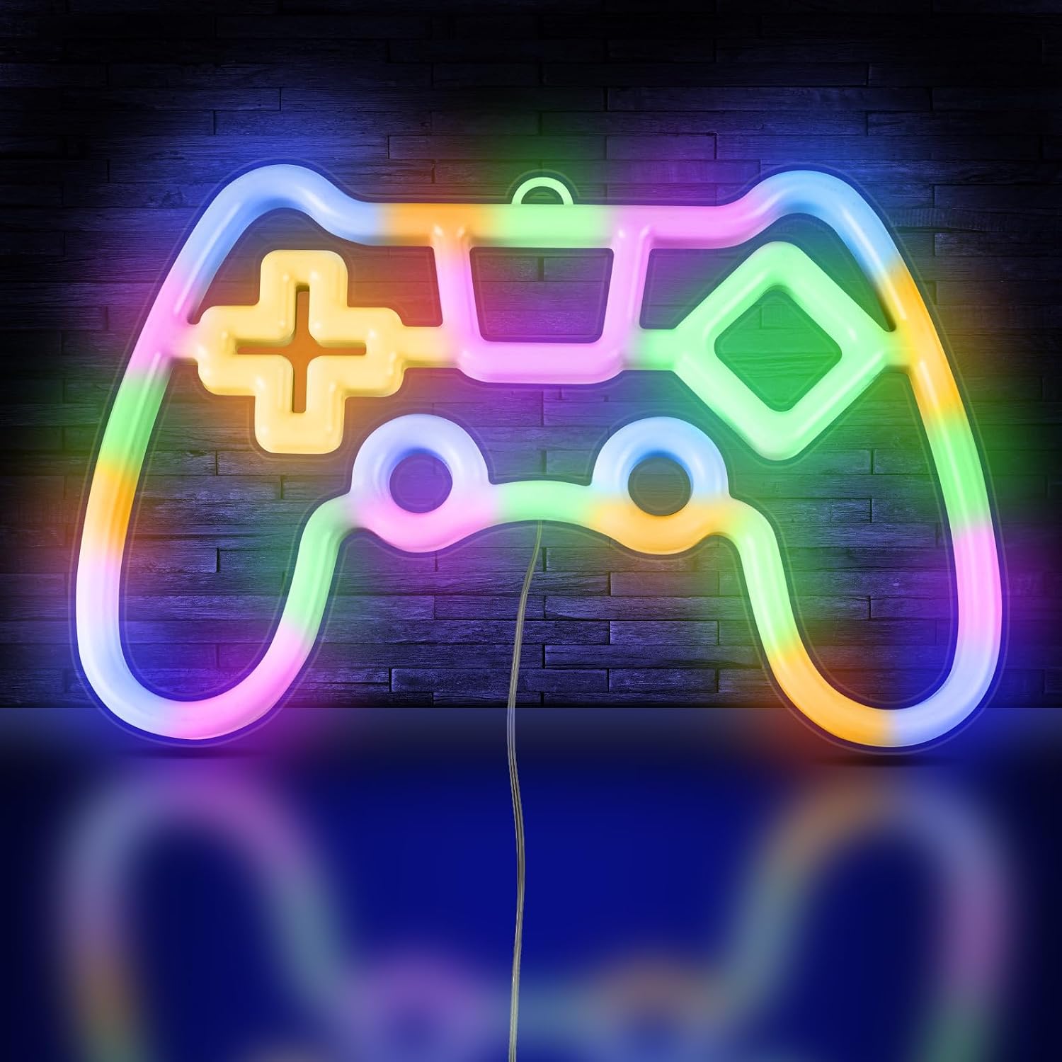 HOTUT Game Neon Sign, Neon Light Gaming LED Lights, Non-Dimmable Blue ...
