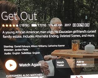 Amazon.com: Get Out [DVD] : Daniel Kaluuya, Allison Williams, Bradley ...