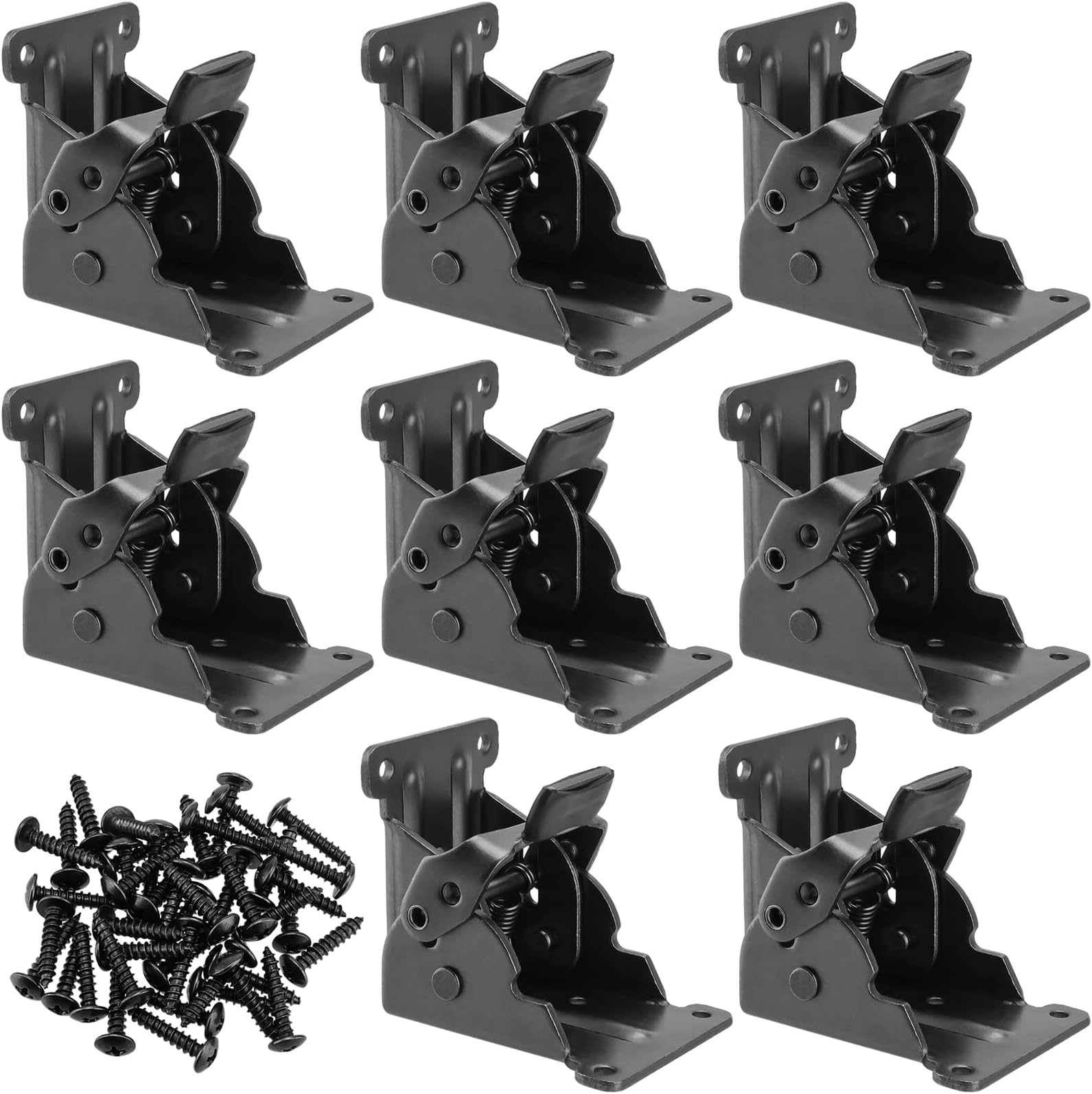 Amazon.com: 4 Pack Folding Brackets, TopDirect Lock Extension Support ...