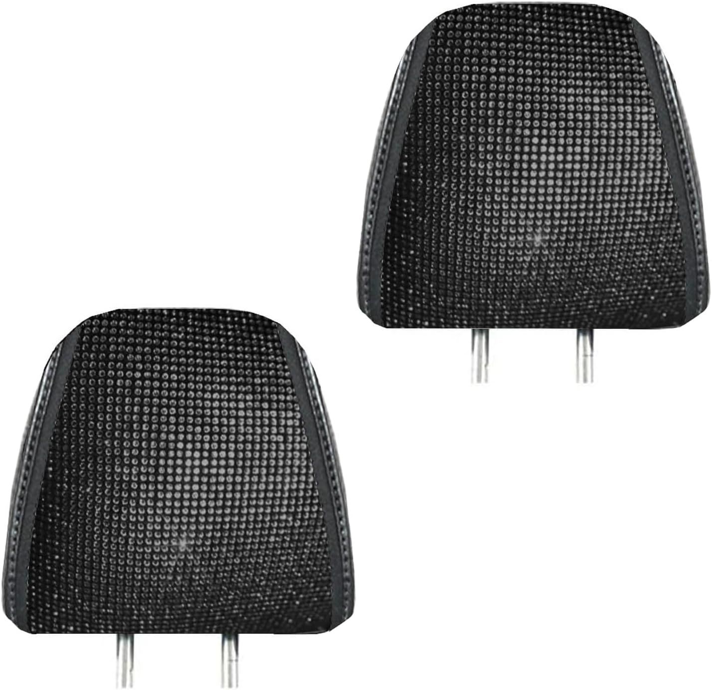 Amazon.com: Qurbuns 2 PCS Bling Car Headrest Covers, Sparkling Full ...