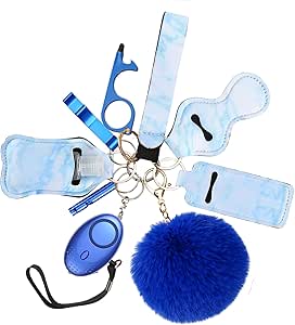 Olipiter Safety Keychain Set for Women and Kids, 10 Pcs Safety Keychain ...