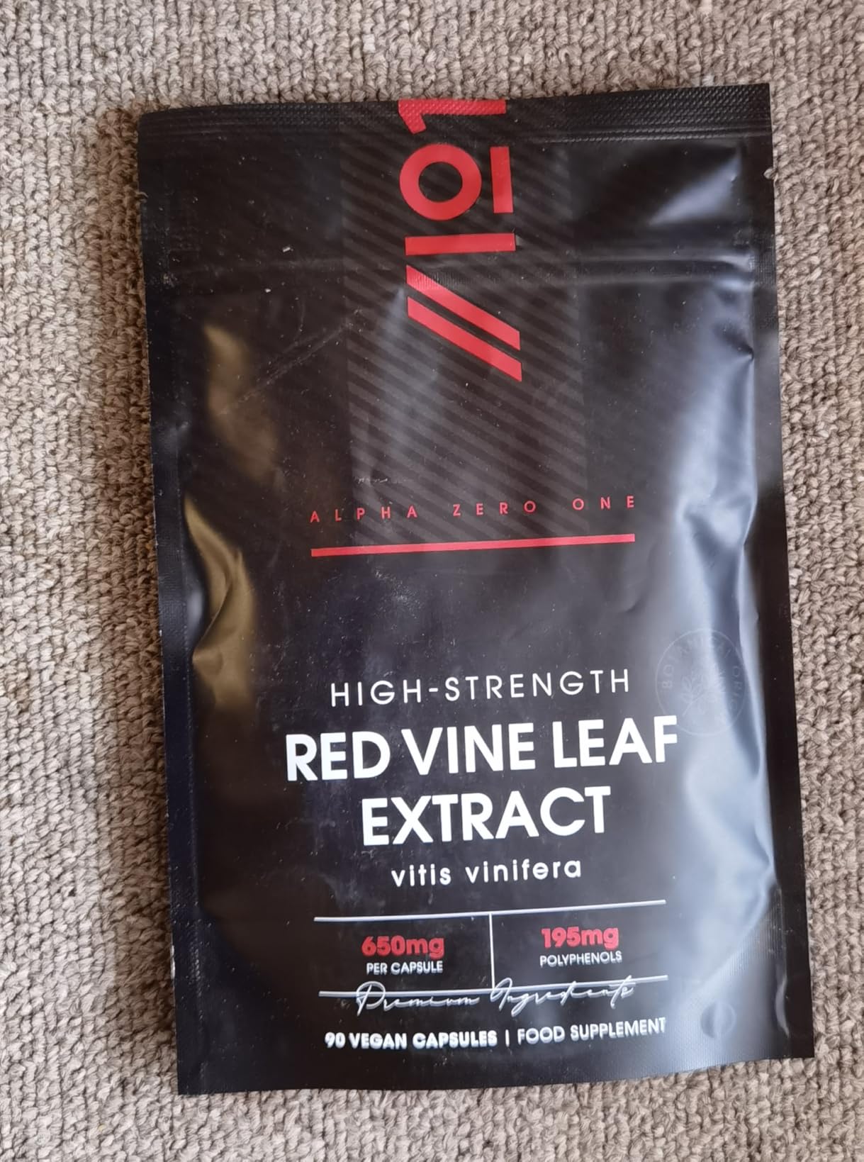 Red Vine Leaf Extract 650mg - 30% Polyphenols (195mg) Equivalent to 9 ...