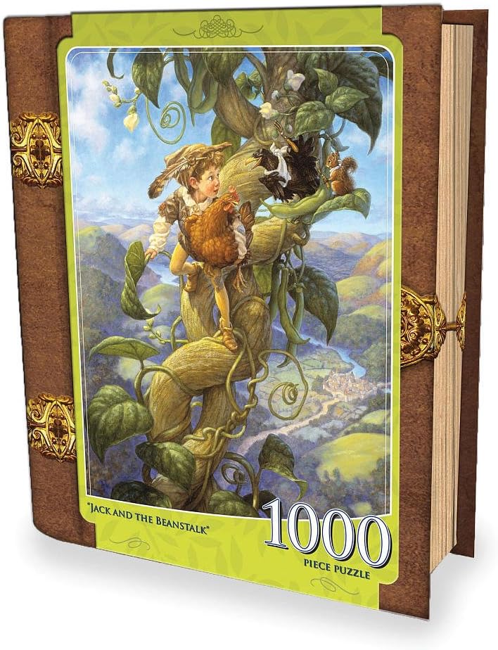 Amazon.com: MasterPieces Jack and The Beanstalk Book Box Jigsaw Puzzle ...