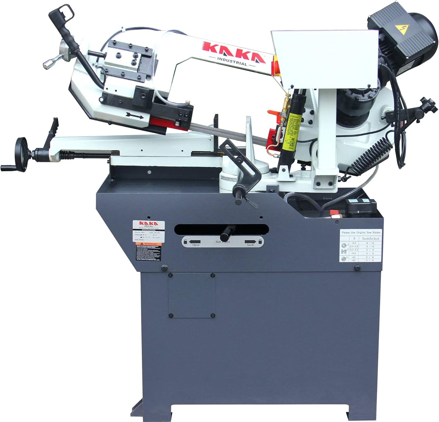 Kaka Industrial Sierra de banda horizontal BS-108G, sierra de banda de ...