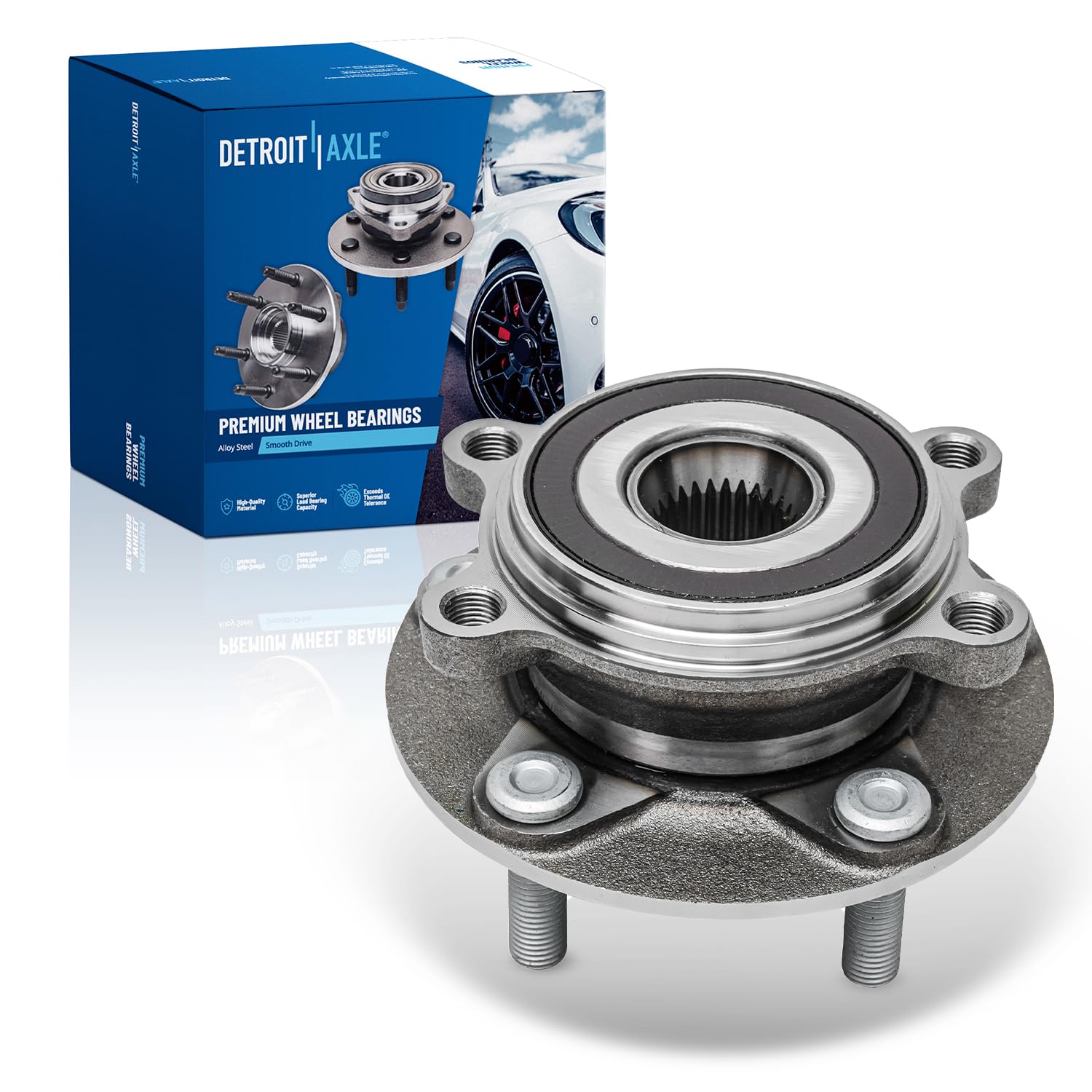 Amazon.com: Detroit Axle - Front Wheel Bearing Hub for 14-18 Mazda 3 ...