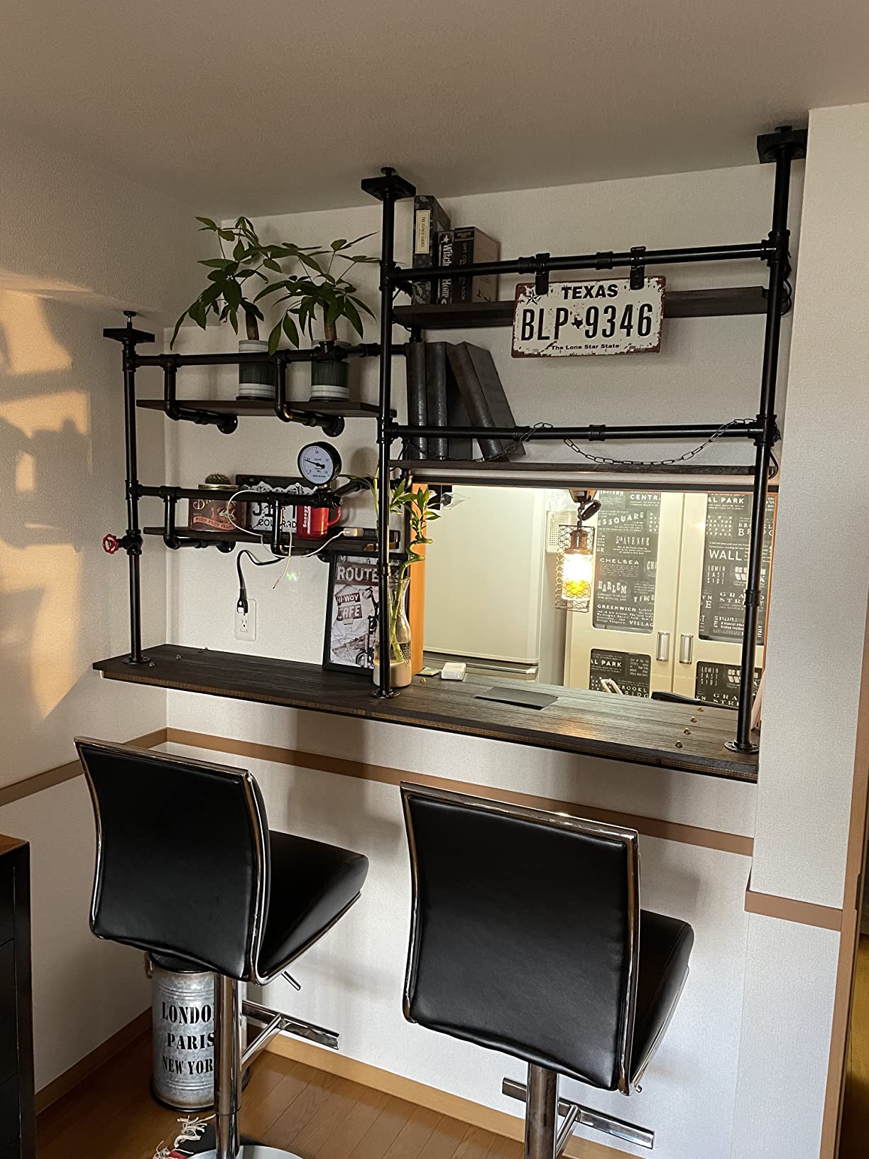 Amazon.co.jp: インテリア 雑貨 DIY アンティーク風 配管 パイプ ブラックキャスト アイアン パーツ バルブ : ホビー