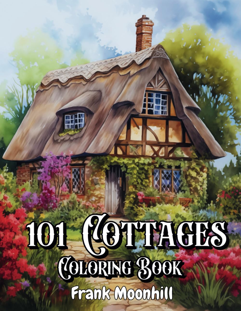 Amazon.com: 101 Cottages Coloring Book: Charming Cozy Cottages in wide ...