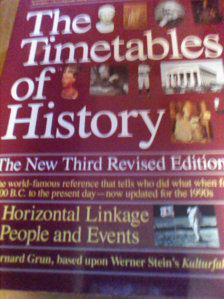 The Timetables of History: A Horizontal Linkage of People and Events ...