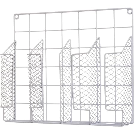 Amazon.com: SimpleHouseware Wall Door Mount Kitchen Wrap Organizer Rack ...
