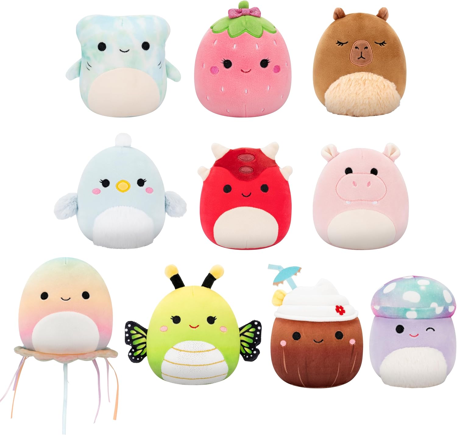 Amazon.com: Squishmallows Original 5in 10-Pack – Official Jazwares ...