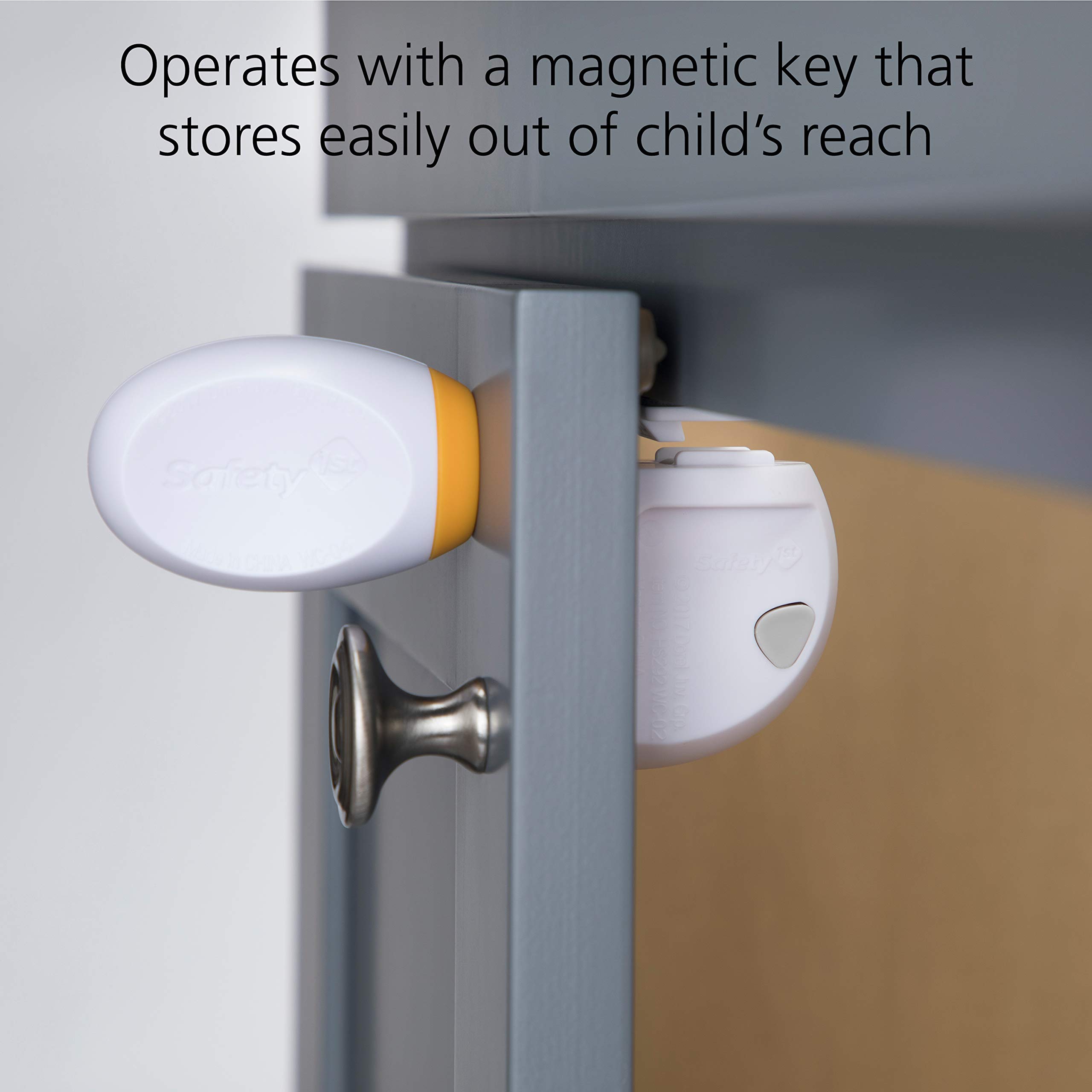 Safety 1st Adhesive Magnetic Lock System - 16 Locks & 4 Keys, White