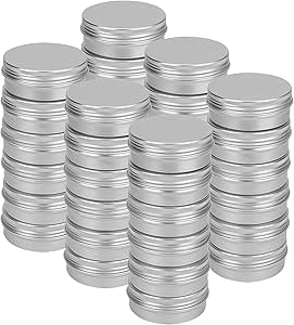 Amazon.com: SOUJAP 36 PCS 2 Oz Aluminum Tin Cans Jar with Srew Lids ...
